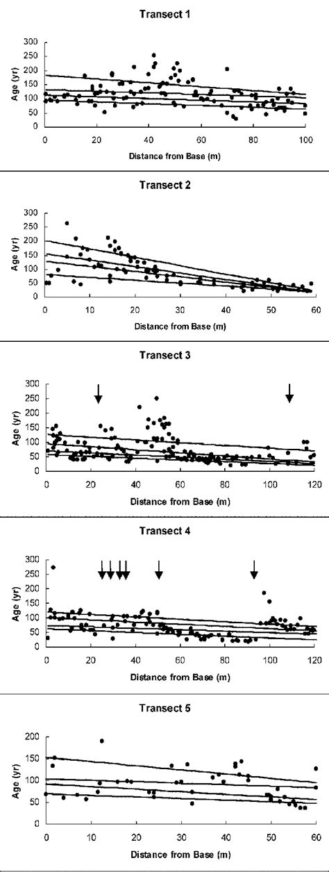 Quantile Regression Graphs Illustrating Forest Advancement In The Five