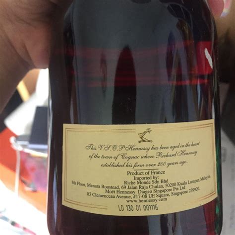 Hennessy Vsop Food And Drinks Alcoholic Beverages On Carousell