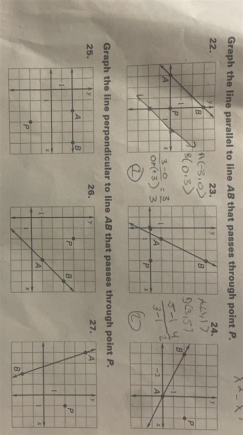 Graph The Line Parallel To Line Ab ﻿that Passes