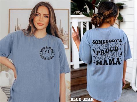 Loud And Proud Cheer Momproud Cheer Mom Shirtcheer Etsy