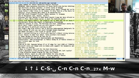 using emacs 29 elfeed part 1 youtube