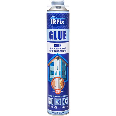 Клей-пена IRFIX Glue для пенополистирола профессиональный всесезонный ...