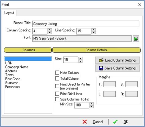 Print Grid Khaos Control Support