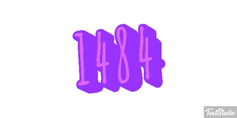 1484 Number Animated  Logo Designs