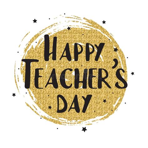 Educators Gold Text On Black Background 3d Rendered Royalty Free