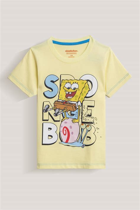Camiseta de Algodón Estampada Bob Esponja De Prati Tienda Online