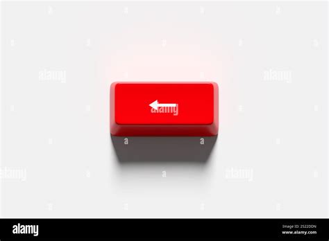 deletion turning or going back red backspace computer keyboard key