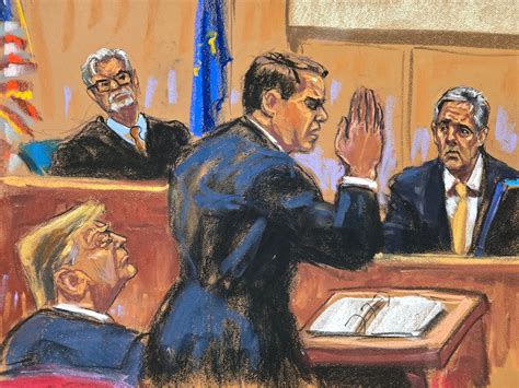 Michael Cohen Testifies During Heated Cross Examination In Trump Hush