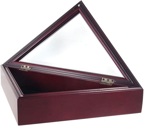 Amazon Com Harrison Folded Flag Display Case For X Flag Cherry Display Stands