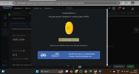 Ansh Kumar On Linkedin Problemsolving Geekstreak2024 Gfg160