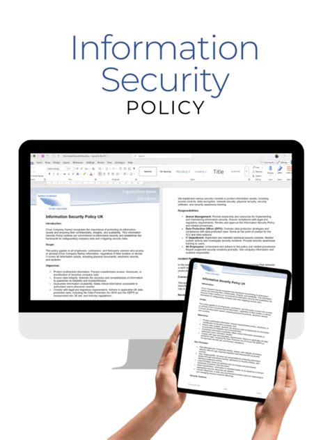 Information Security Policy For Uk Businesses Data Protection