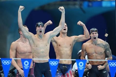 Swimming Highlights Dressel Mckeon And Mens Relay Team Win Gold