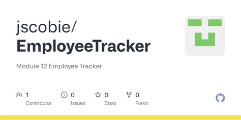 Github Jscobie Employeetracker Module Employee Tracker