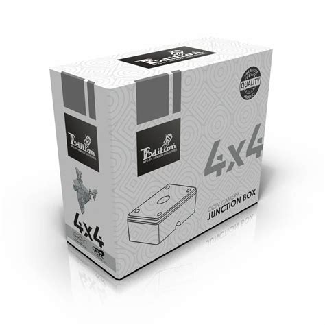 Pvc Round Cctv Camera Junction Box 4 X 4 With Brass Studs At ₹ 14piece