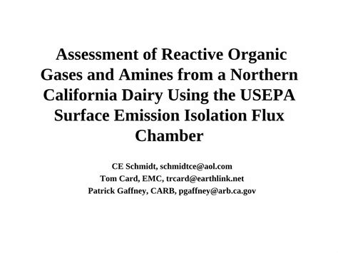 Pdf Assessment Of Reactive Organic Gases And Amines From A Dokumen Tips