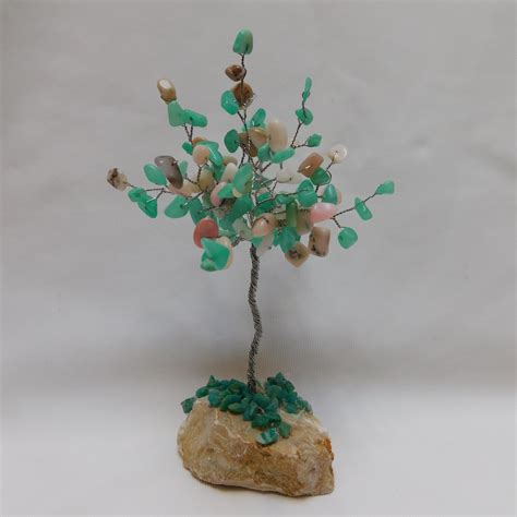 Copacel Decorativ Pomul Vietii Din Hemimorfit Si Opal Roz 14 Cm Emagro