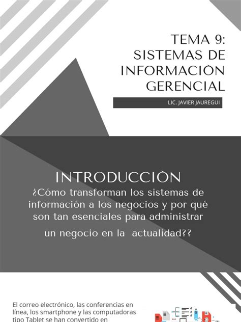 Admi Ii Tema 9 Sistemas De Información Gerencial Pdf Internet