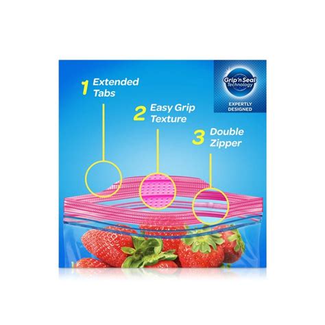 Ziploc Storage Bags Quart Size 48 Pack Spinneys Uae