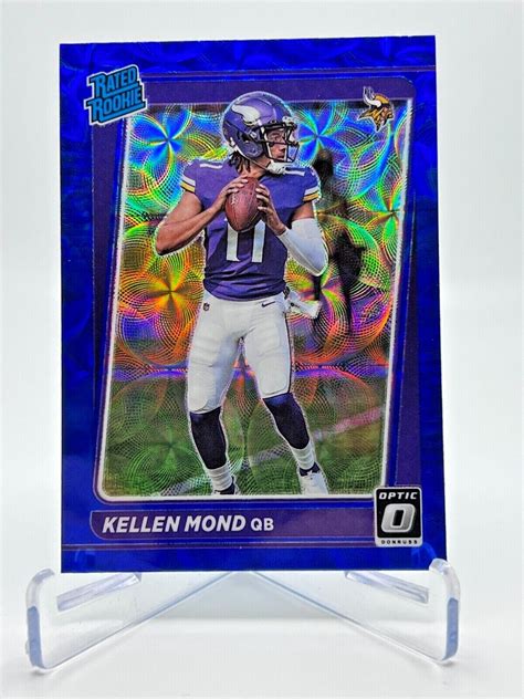 Kellen Mond Rc Blue Scope Sp 2021 Donruss Optic Rated Rookie 221 Ebay