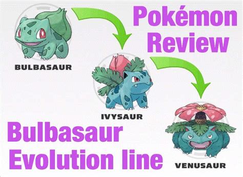 Pokemon Bulbasaur Evolution Chart