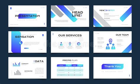 Modern And Clean Presentation Template Design With Infographic Elements
