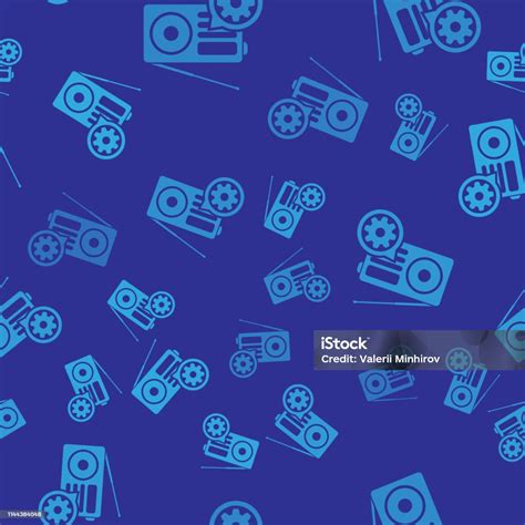 Radio Bleue Avec Lantenne Et Licône Dengrenage Ont Isolé Le Modèle Sans