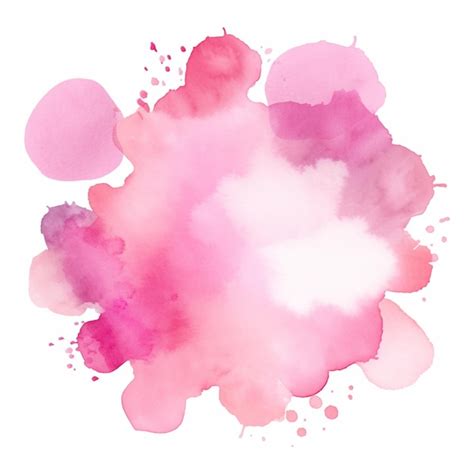 Premium Photo There Is A Pink And Purple Watercolor Stain On A White