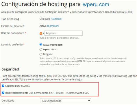 Cómo activar mi Certificado SSL TLS Gratuito Lets Encrypt en Plesk Hosting Peru