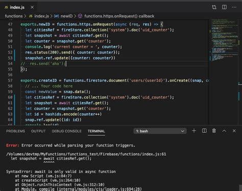 Javascript Why Functionsfirestore Get Error Despite Functions