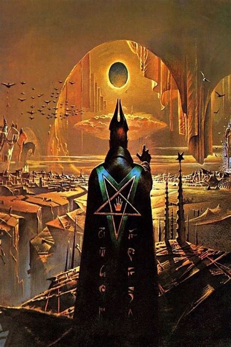 Overlord Black Cape City Raise Hand Army War Ground Split Eclipse Clouds Scifi Cool Art Artofit