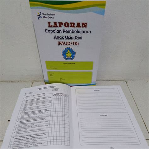 Jual Rapot Kurmer Ceklist Plus Narasi Murah Shopee Indonesia