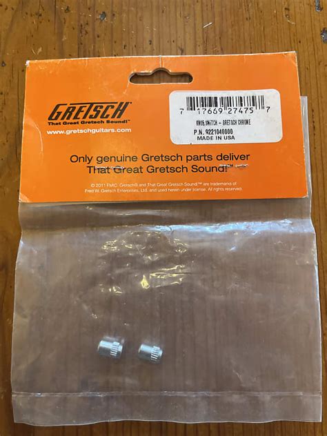 Gretsch Switch Knobs 2 Chrome Reverb