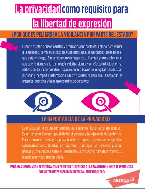 La Privacidad Como Requisito Para La Libertad De Expresión Seguridad