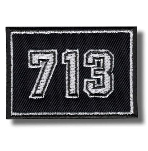 713 Embroidered Patch 7x5 Cm Patch