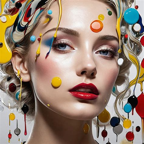 Crystal Clear Details Multi Colored Drops Stable Diffusion Online