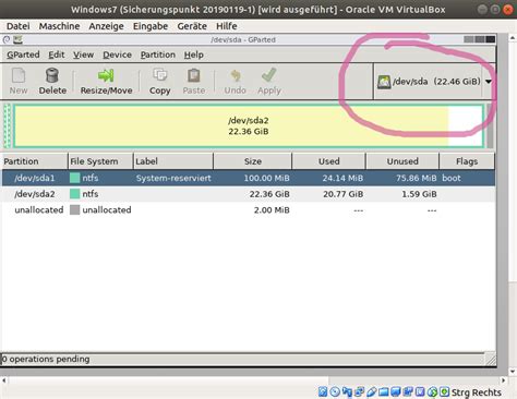 1804 Virtualbox Virtual Disk Does Not Resize In Gparted Ask Ubuntu