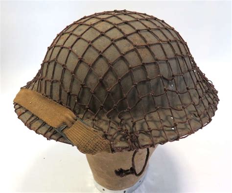 Early War 1940 Dated Home Guard Pattern Mk2 Steel Helmet And Netting
