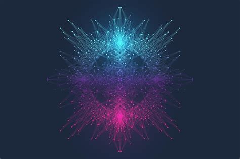 양자 컴퓨팅 아이디어 디자인 요소 깊은 학습 인공 지능 생성 Ai 빅 데이터 프리미엄 벡터