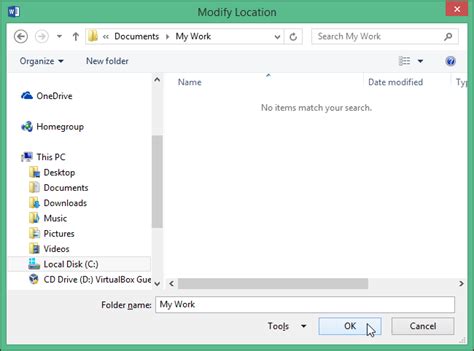 How To Change The Default Save Location And Local Files Folder In Word 2013