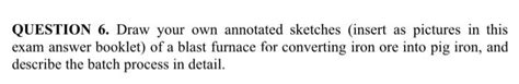 solved question 6 draw your own annotated sketches insert