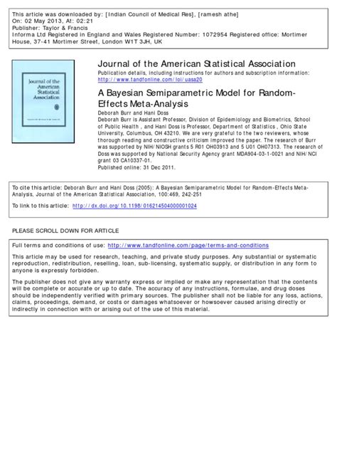 Journal Of The American Statistical Association Pdf Bayesian