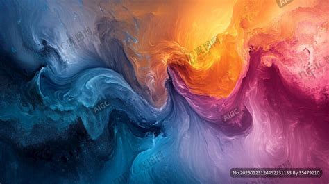Ai创作图炫酷冷暖色晕染 抽象炫彩 高清大图色彩抽象 流动液体流动色彩 炫彩抽象 抽象炫彩流体画 渐变抽象流体装饰画 炫彩壁纸电脑桌面 光感色彩高雅抽象艺术 炫丽的梦幻流体画 颜色交融背景