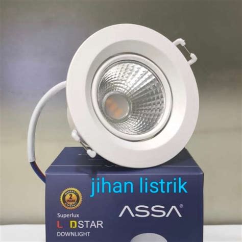 Promo Downlight Led Assa 5w Putihnaturalkuning 220v Inbowspotlight Assa Putih Diskon 23 Di