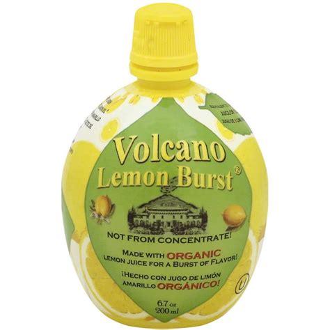 Volcano Lemon Burst Organic Juice 67 Oz Pack Of 12