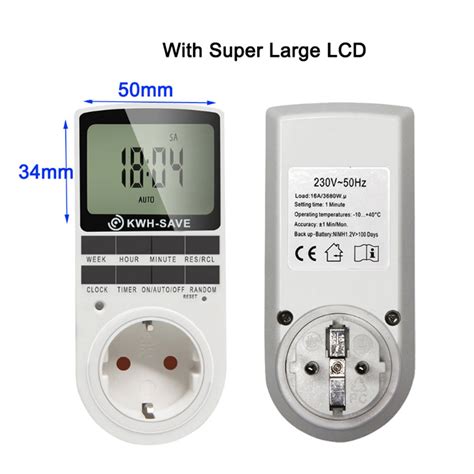 Digital Electric Timer Socket Eu Plug