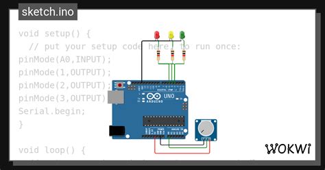 Analog Input Wokwi Esp32 Stm32 Arduino Simulator