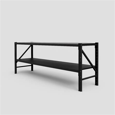 Steel Work Bench 24m X 06m X 09m Black Hobbs Displays