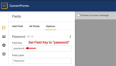 Using The Confirmation Field