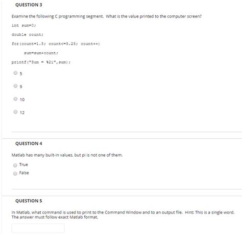 Solved Question Examine The Following C Programming Chegg