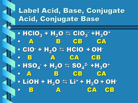 Conjugate Acids And Bases Ppt Download